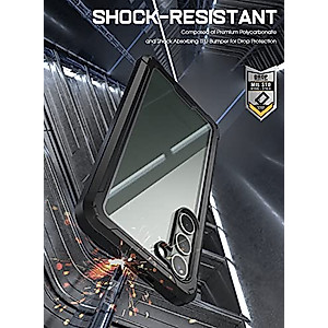 Poetic Guardian Samsung Galaxy S23+ Plus 5G Case, 6.7" (2023) - Mil-Grade, Screen Protector Compatible, Rugged Shockproof, Black/Clear