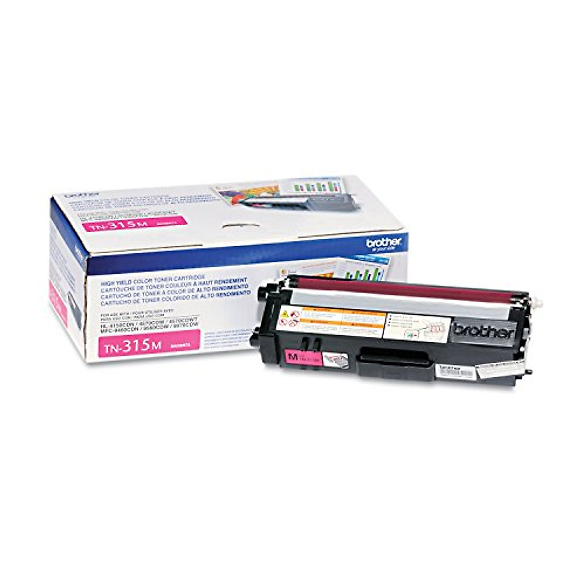 Brother Tn315m Toner Cartridge (Magenta) in Retail Packaging