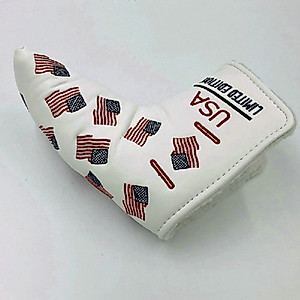DNYAN USA Flag Limited Edition Golf Club Putter Head Covers Headcover for Scotty Cameron Odyssey Blade Callaway Taylormade Titleist Ping Mizuno