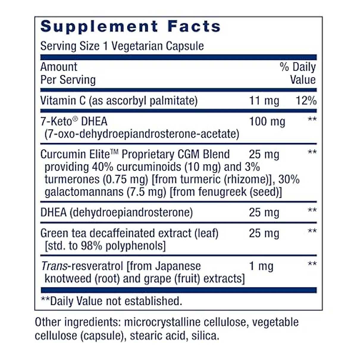 Life Extension DHEA Complete with 7-Keto - Maximize Support of Healthy Body Weight, Mood, Lean Muscle Mass, Libido & More - Non-GMO, Gluten-Free, Vegetarian - 60 Capsules