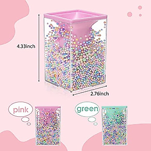 Kleeblatt Desk Pencil Pen Holder,Cute Bubble Pen Pencil Organizer Makeup Brush Storage,Desk Decor Cup Pot for Office, School,Home,Art Supply(green)