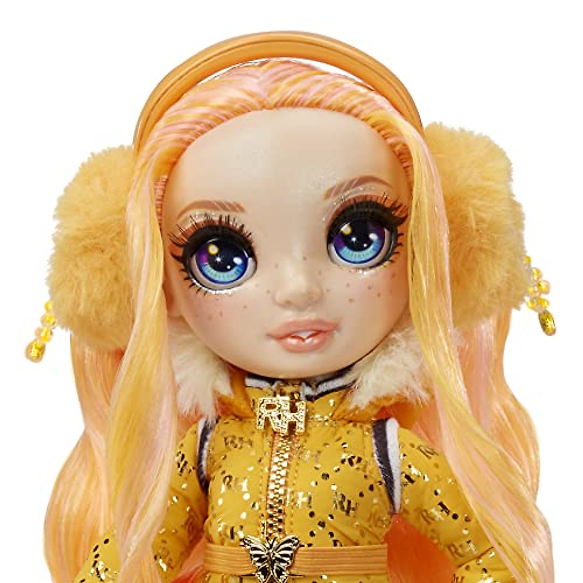 Rainbow High Winter Break Poppy Rowan – Orange Fashion Doll and Playset with 2 Designer Outfits, Pair of Skis and Accessories, Kids and Collectors, Toy Gift Ages 6 7 8+ to 12