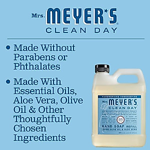 MRS. MEYER'S CLEAN DAY Liquid Hand Soap Refill, Rainwater, 33 OZ