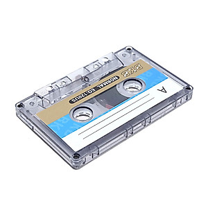 Sara-u 2Pcs Empty Cassette Tape 60 Minutes Standard Cassette Blank Tape Player Empty Magnetic Audio Tape Recording for Speech Music Recording MP3 /DVD