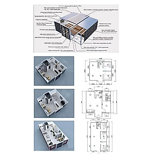 20ft 40ft Prefab Expandable Container Houses Prefabricated Foldable Expanding Container Homes Portable Tiny House 2 3 5 Bedroom