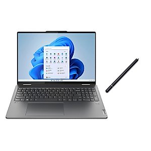 Lenovo Yoga 7i 16" WUXGA 2 in 1 Touchscreen Laptop | Intel Core i7-1335U Processor | Intel Iris Xe| 16GB RAM DDR5| 512GB SSD |Backlit| Fingerprint | Windows 11 Home | Bundle with Stylus Pen, Gray