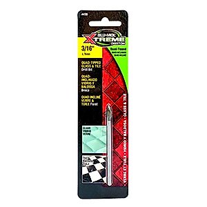 Disston 4430 Xtreme Quad Tipped Glass & Tile Drill Bit, 3/16"