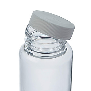 Hudson Exchange 120mL (4OZ) Packer Bottle with Cap, PET, Clear, 6 Pack