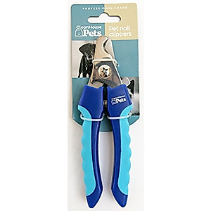 Dog Nail Clippers & Cat Nail Clipper with Nail File - Small Pets - Cat Nail Clippers with Safety Guard to Prevent Over-Cutting - Sharp & Stainless Steel