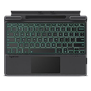 typecase Type Cover for Microsoft Surface Pro 9 Keyboard/Pro 8/Pro X 13 Inch: 11-Color Backlit - Multi-Touch Trackpad - Wireless Magnetic Detachable Keyboard - Slim Portable Keyboard with Pen Holder