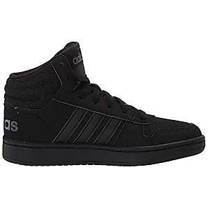 adidas Men's Hoops 2.0 MID Sneaker, core Black/core Black/Grey Six, 9.5 M US