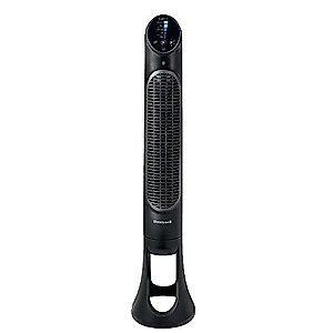 HONEYW HYF260BV2 QuietSet Oscillating Electric Tower Stand Fan (Black) (Renewed)