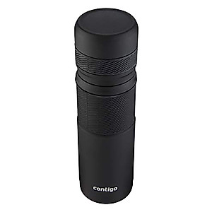 Contigo Thermal Bottle Thermalock Travel Mug, Stainless Steel Thermal Mug, Vacuum Flask, Leakproof, Coffee Mug with BPA Easy-Clean Lid, Matte Black, 740 ml