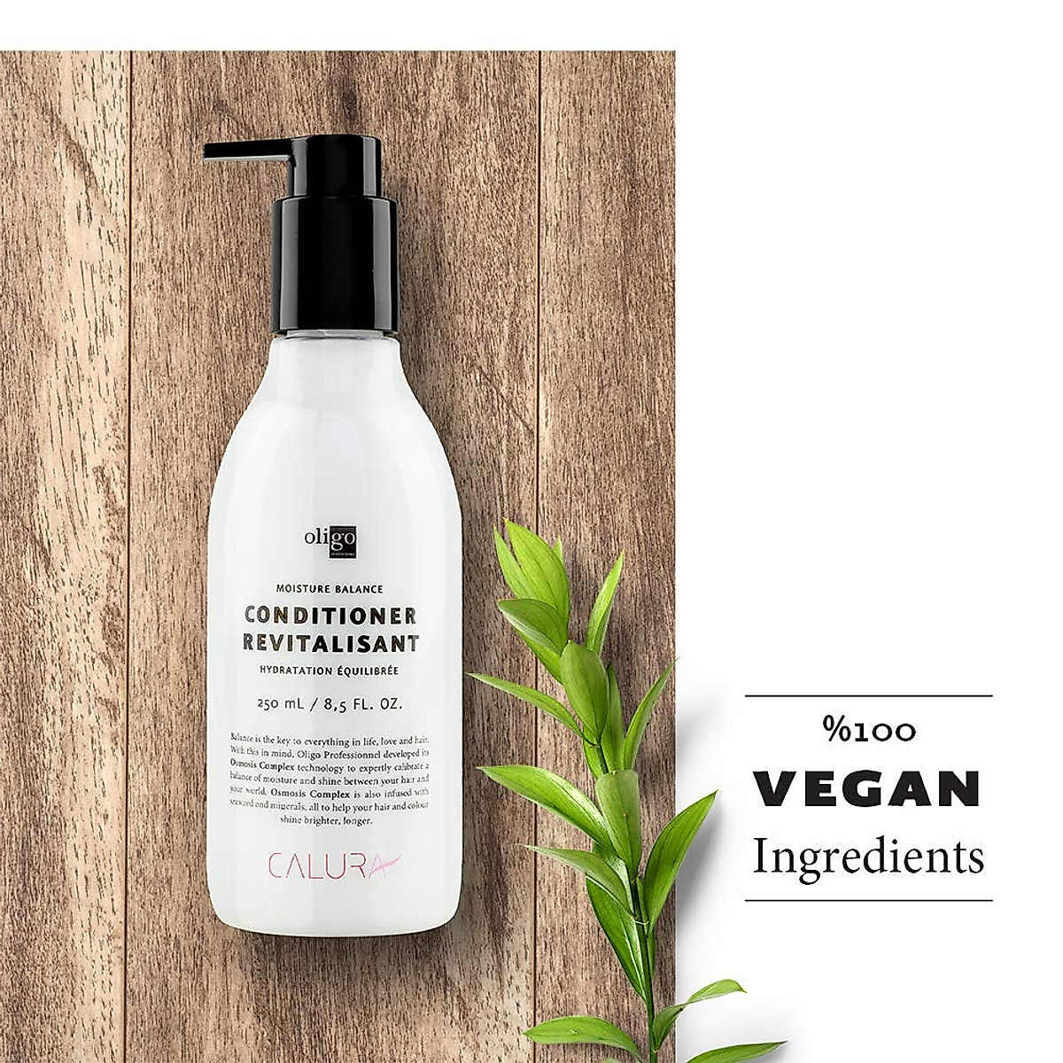 Oligo Professionnel - Calura Moisture Balance Conditioner - Sulfate free - Vegan- Paraben free - Color safe - Shine - Hydrating formula for dry hair - 8.5 oz