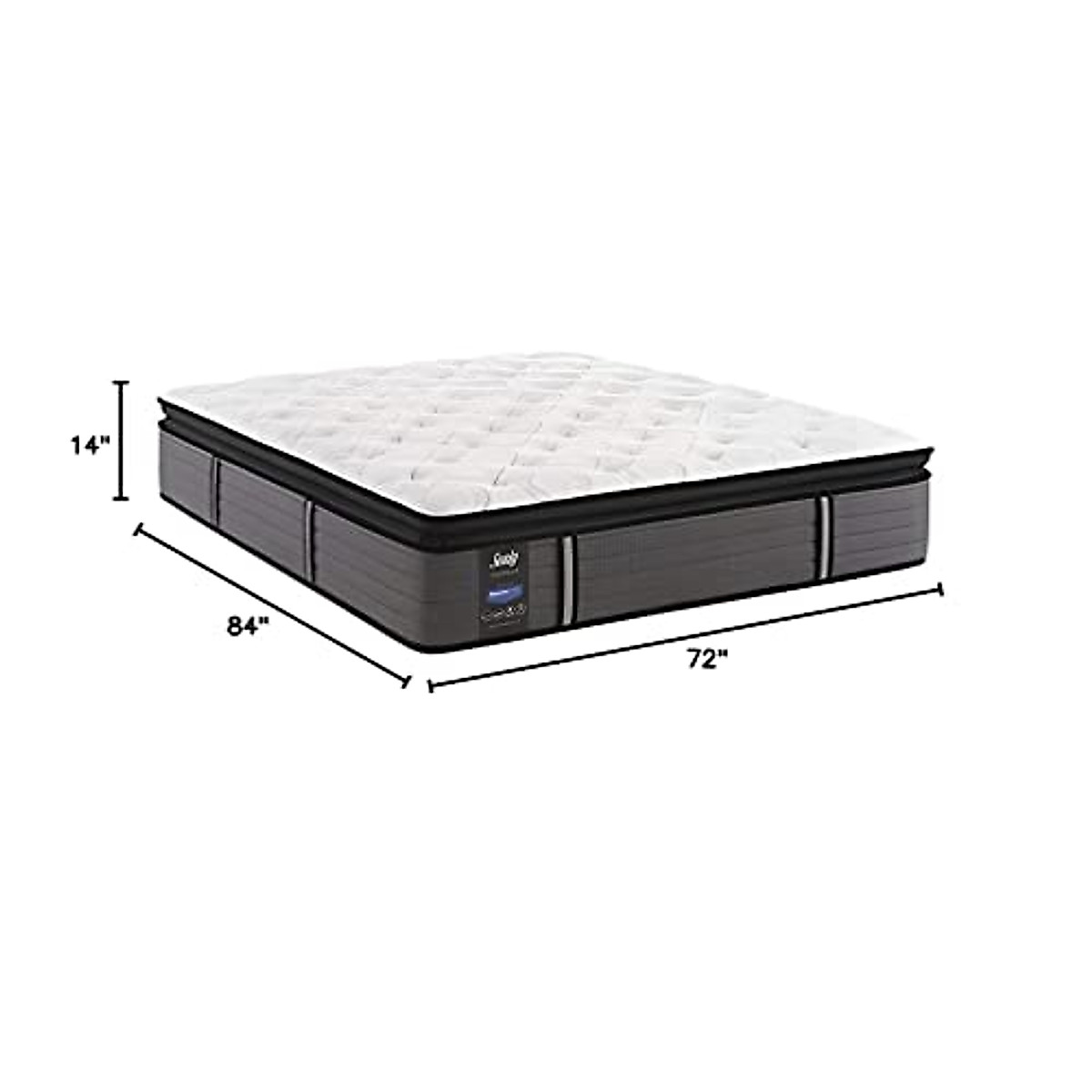 Sealy Response Premium 14-Inch Cushion Firm Euro Pillow Top Mattress, California King, Made in USA, 10 Year Warranty