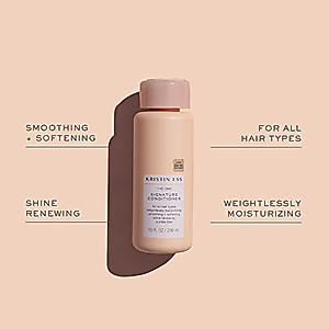 Kristin Ess Hydrating Signature Sulfate Free Salon Shampoo and Conditioner Set for Moisture, Softness + Shine - Avocado Oil - Anti Frizz + Clarifying - Vegan + Safe for Color Treated Dry Damaged Hair
