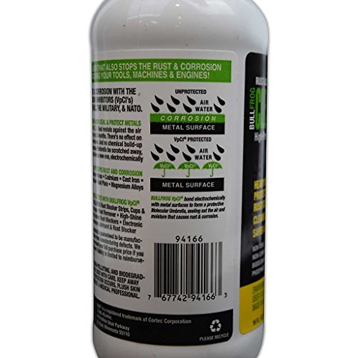 Bull Frog 98126 High Shine Wax and Rust Blocker Performance VCI Technology. A one Step Professional was That Will add Years to The Finish of Your Vehicle or Boat.