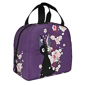 Jobsertjsalazar Portable Lunch Bag - Waterproof, Leakproof, Foam-lined, 8.5" Width, 8" Height, 5" Thickness, Black