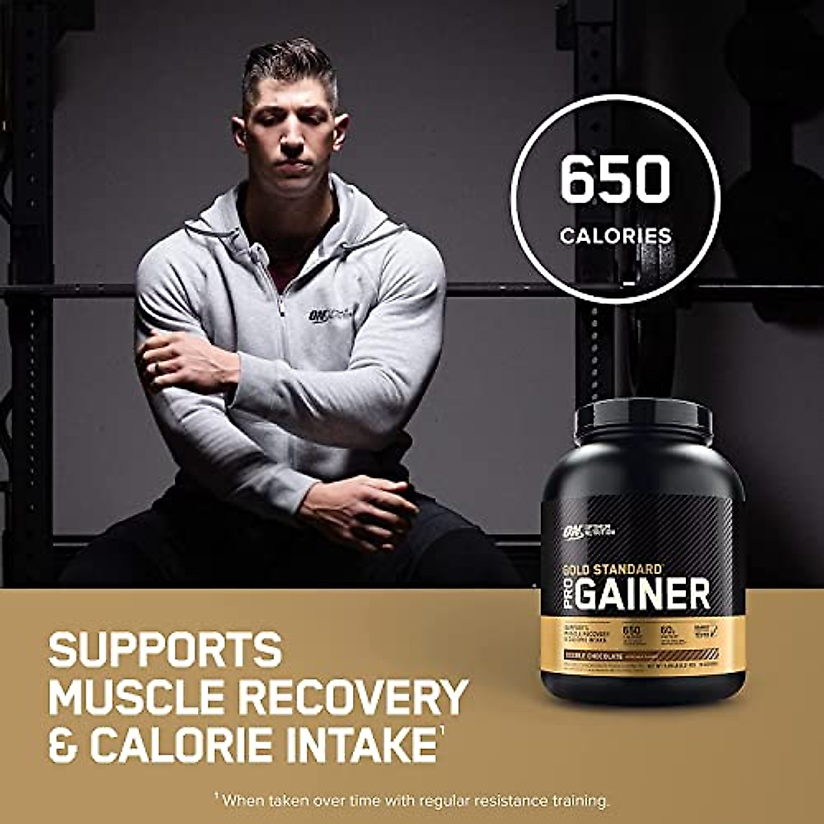 Optimum Nutrition GS Pro Gainers Weight Gainer Protein Powder,Vitamin C and Zinc for Immune Support, Double Rich Chocolate, 10.19 Pounds (Packaging May Vary)