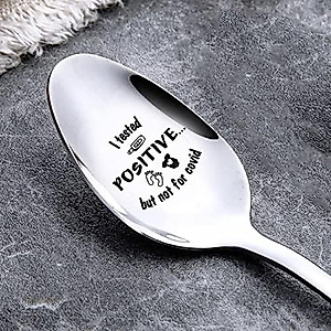 I tested positive but not for covid Pregnancy Announcement Spoon Cute Ways to Announce Baby Bump Surprise Reveal for Soon to be Grandparents Daddy Mommys
