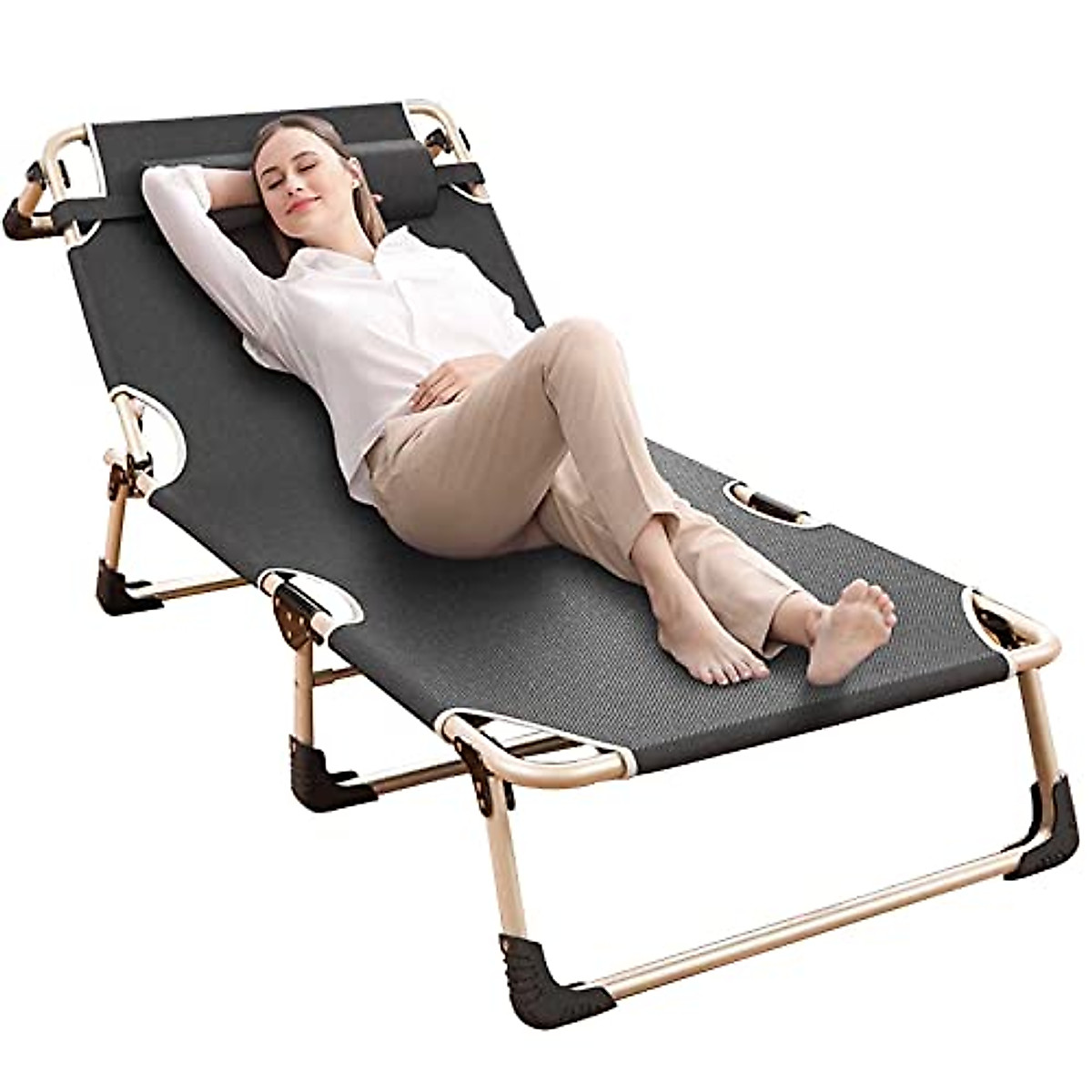 ABaippj Zero Gravity Recliner - Reclining Outdoor Sun Lounger - Relaxer Chair for Patio Decking Gardens Camping