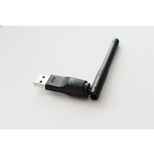 Panda Wireless® Mid Range 150Mbps Wireless N USB Adapter w/ 2dBi Antenna - Win XP/Vista/7/8/10/11, Mint, Ubuntu, MX Linux, Manjaro, Fedora, Centos, Kali Linux and Raspbian