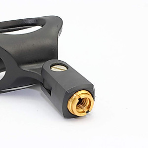 6 Pieces 5/8" Male to 3/8" Female Threaded Nut Screw Adapters Microphone Clip Holder Nut Adapters For Mic Micphone Stand