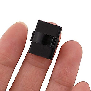 Cable Clips Adhesive Cord Organizer, Management 3M Cable Ties Wire Clips Organizer Cable Clamp Holders for Desk Car Tables PC Laptop TV Home Office Walls, White (0.75"x0.6", 30pcs, Black)