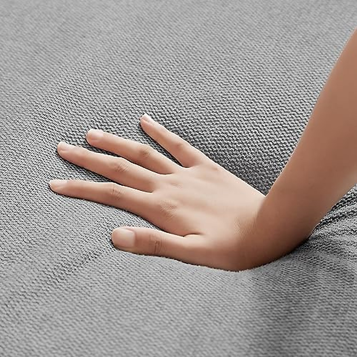 Convertible Sleeper Sofa Chair Bed, Comfy Floor Folding Sofa Bed, Armchair Pull Out Sleeper Couch Bed with Pocket and 2 USB Ports for Living Room, Bedroom, Small Places (Light Gray)