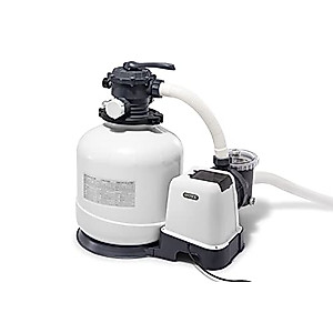 INTEX SX3000 Krystal Clear Sand Filter Pump for Above Ground Pools: 3000 GPH Pump Flow Rate – Improved Circulation and Filtration – Easy Installation – Improved Water Clarity – Easy-to-Clean