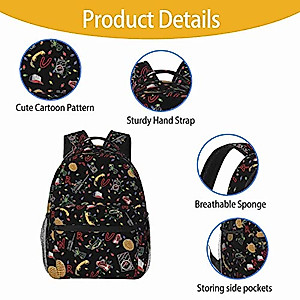 Funny Stranger School Backpack, Movie Backpack Travel Backpacks School Supplies for Boys Girls Teens Cosplay Fans Gift (Style 2),15.7in