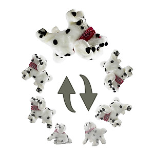 Haktoys 2-Pack Flip Over Puppy Battery Operated Somersaulting, Walking, Sitting, Barking Plush Cute Little Toy Dog Great Gift for Animal and Pet Loving Toddlers and Kids