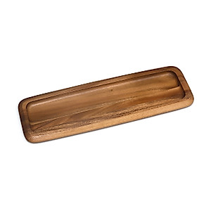Lipper International Acacia Narrow Serving Tray for Sushi or Cheese, 18.25" x 6.13" x 0.75"