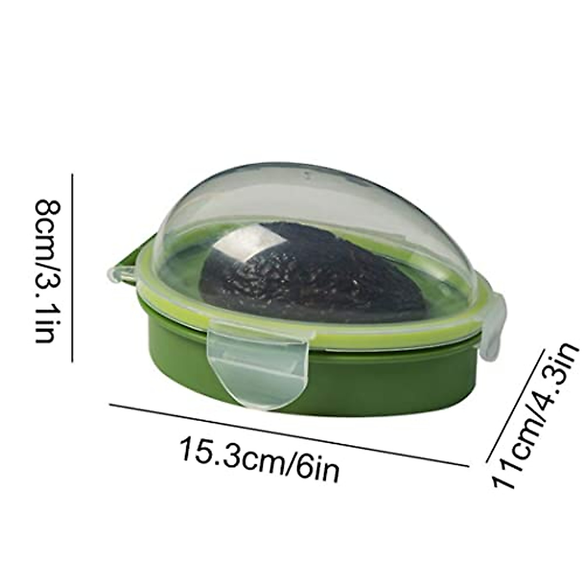Avocado Storage, Avocado Saver Holder Reusable Food Crisper Storage Box Fruit Fresh Container Fruit Keeper Avocado Keeper Storage Container Kitchen Accessories