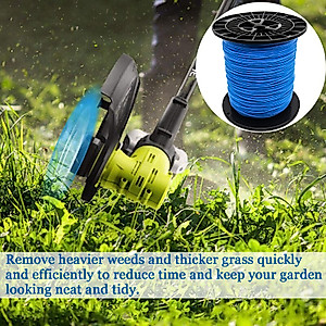 KAKO 065 Trimmer Line Round Weed Wacker String .065-Inch-by-3000-ft Commercial Grade Round String Trimmer Line, Weed Eater String .065 Fits Most String Trimmer(Blue)