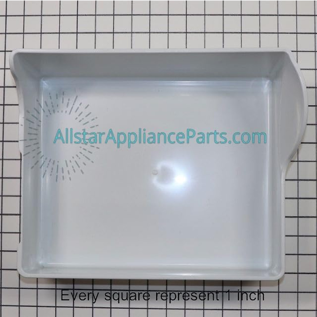 Allstar Appliance Parts WP67001255 Refrigerator Ice Bucket