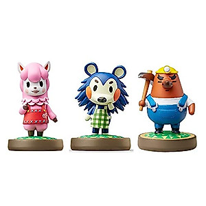 Reese - Mabel - Mr Resetti Amiibo (Animal Crossing Series) for Nintendo Switch - WiiU, 3DS 3 Pack (Bulk Packaging)