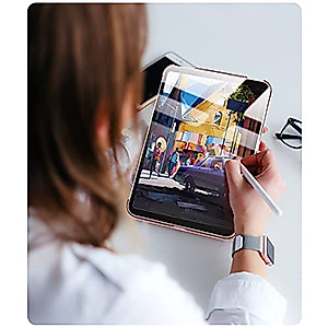 TiMOVO Case for New iPad Mini 6th Generation, iPad Mini 6 Case(8.3-inch, 2021), [Support Touch ID & Apple Pencil Charging] Slim Translucent Frosted Hard Back Cover with Auto Wake/Sleep - Rose Gold