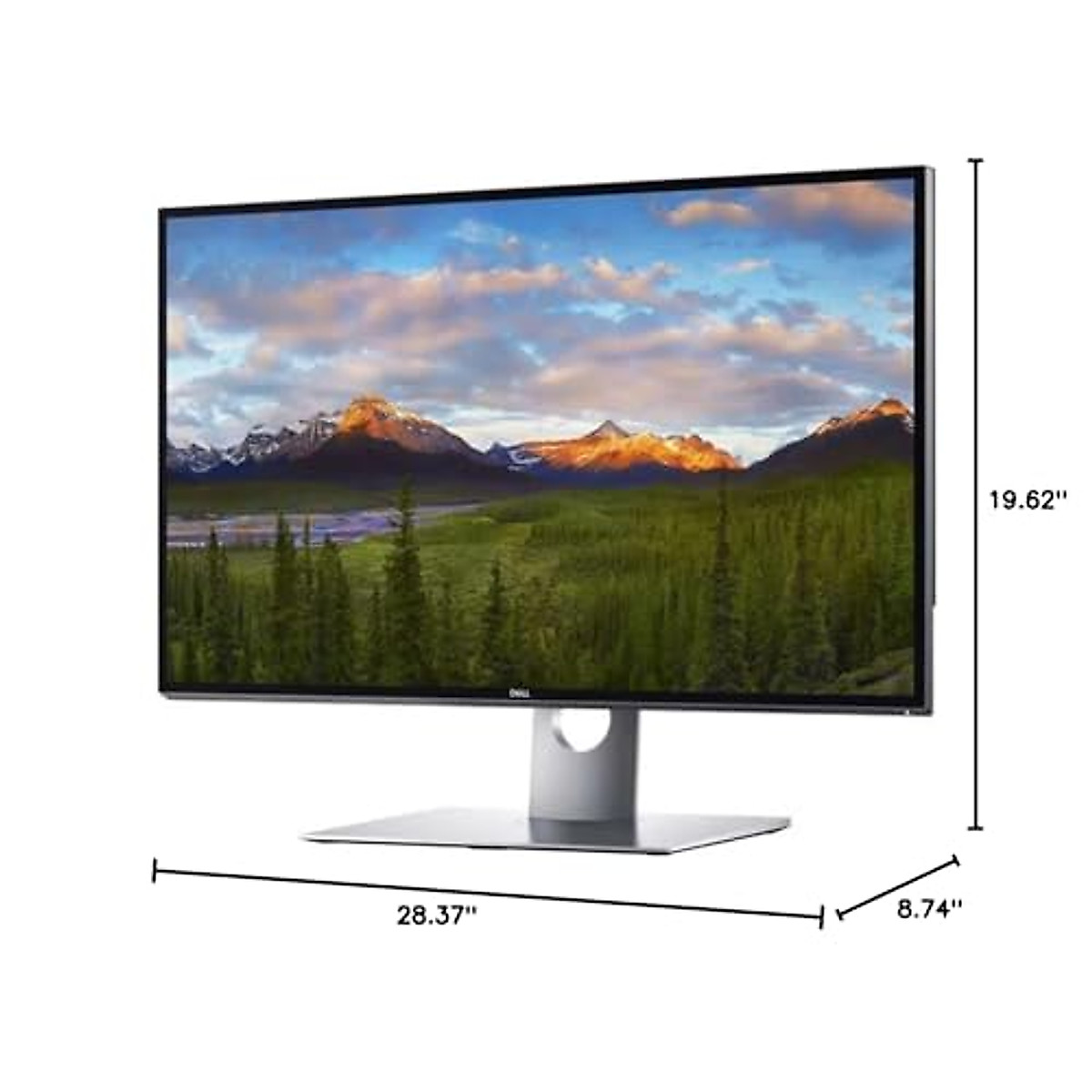 Dell UP3218K Ultra sharp 32" 8K Monitor, Silver/Black
