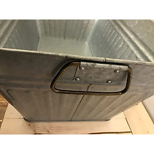 Rectangle Rustic Sink Galvanized Farmhouse Tub & (Pipe Faucet)