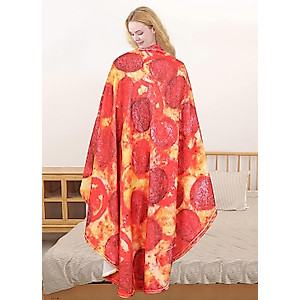 BENEDICT Pizza Blanket for Baby 36 inch Novelty Food Pizza Blanket Soft and Funny Flannel Blanket Suitable for Baby Gifts for Baby Shower Boy Girl