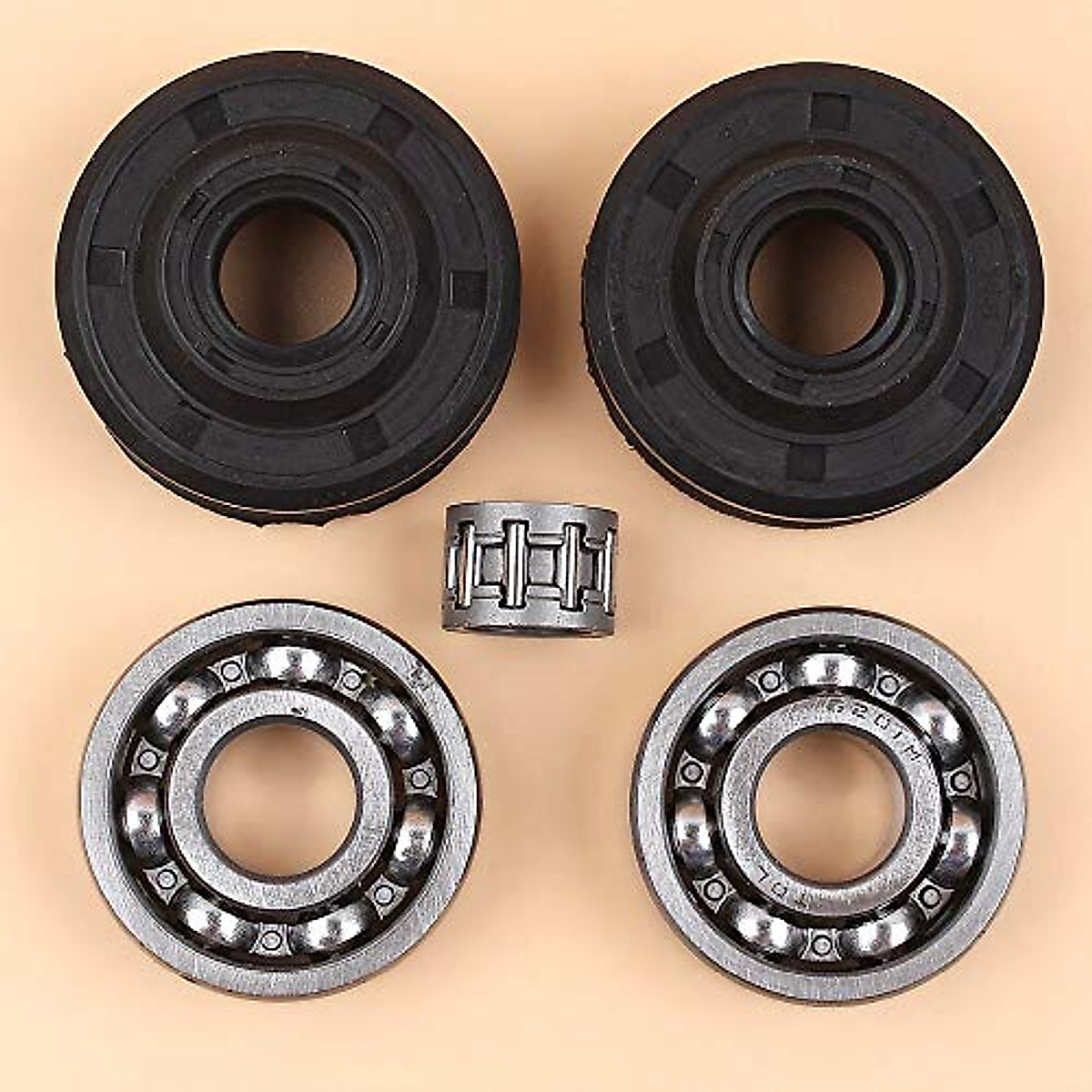 Corolado Spare Parts, Crankshaft Crank Ball Bearing Oil Seal Kit for Husqvarna 240 236 235 142 141 136 137 36 41 Chainsaw Parts