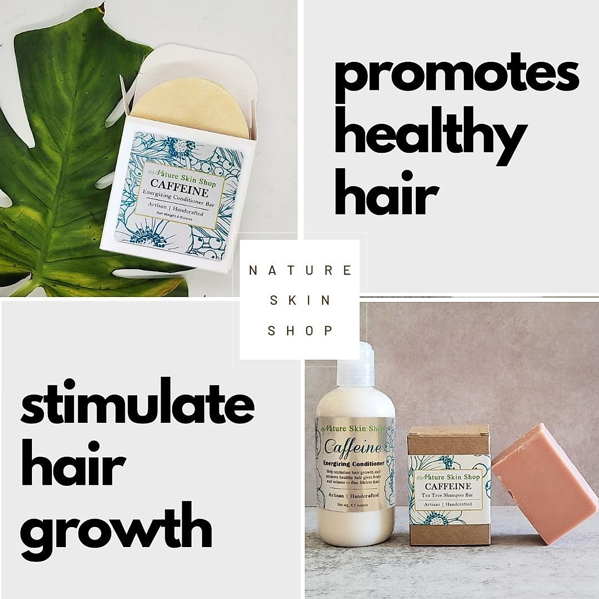 Nature Skin Shop Caffeine Solid Bar Energizing Hair Conditioner