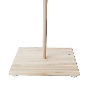 Dft Bird Toys, Wooden Parrot Perch for T Stand Bird Training Paw Grinding Toys Pet Cockatiel Cage Nest for Play Platform