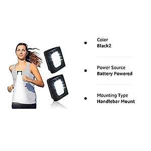 GOANDO Running Lights 2 Pack Safety Jogging LED Light for Runners and Joggers High Visibility Reflective Running Gear with USB Charging Line and Strong Magnetic Clip for Night Running Walking Hiking