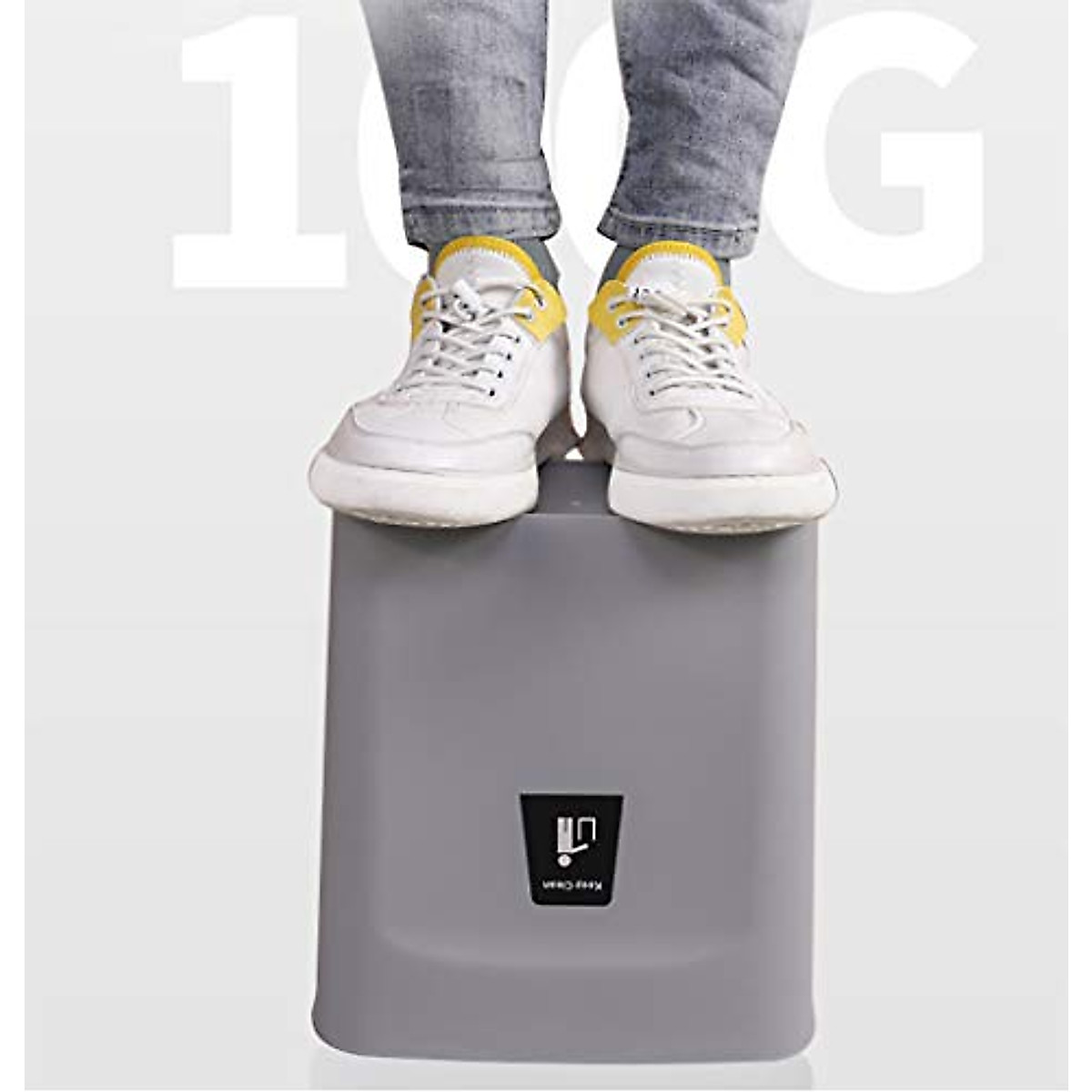 Waste Container Hanging Trash Can, Wall Mount bin with lid, Kitchen Cabinet Door, Bathroom, bar top, Double Action lid