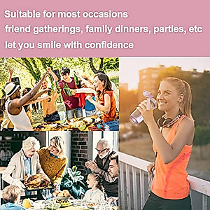 Fake Teeth, 2 PCS Veneers Dentures Socket for Women and Men, Dental Veneers for Temporary Tooth Repair Upper and Lower Jaw, Protect Your Teeth and Regain Confident Smile, Bright White-BB08