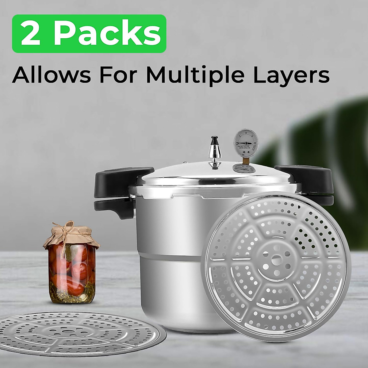 Gadget Beyond Stainless Steel Canning Rack for Pressure Canner, Canning Rack for Pressure Cooker - Compatible with Presto, All American Pressure Canner and More, 11-Inch 2 Pack