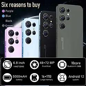 Mobile Phone S23 Ultra 6.8 Inch 16gb+1tb Face Id Unlocked Cellphones Mobile Phone 5g Smartphones