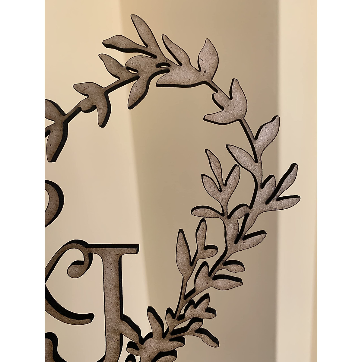 Personalized 2 Initials Wedding Cake Topper, Heart Cake Topper, Hand Lettered Initials, Mr & Mrs Custom Cake Topper, Anniversary Letters Flower Cake Topper Bride and Groom Monogram Floral Heart Wreath